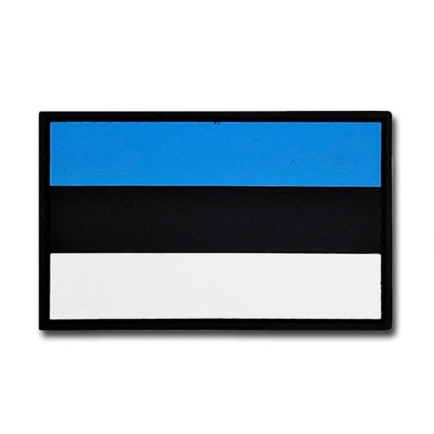 Estonia Flag PVC Rubber Velcro Patch — Little Patch Co