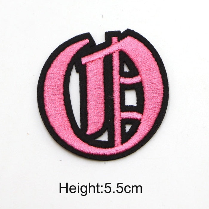 Gothic Font 'Letter O | Pink' Embroidered Patch — Little Patch Co