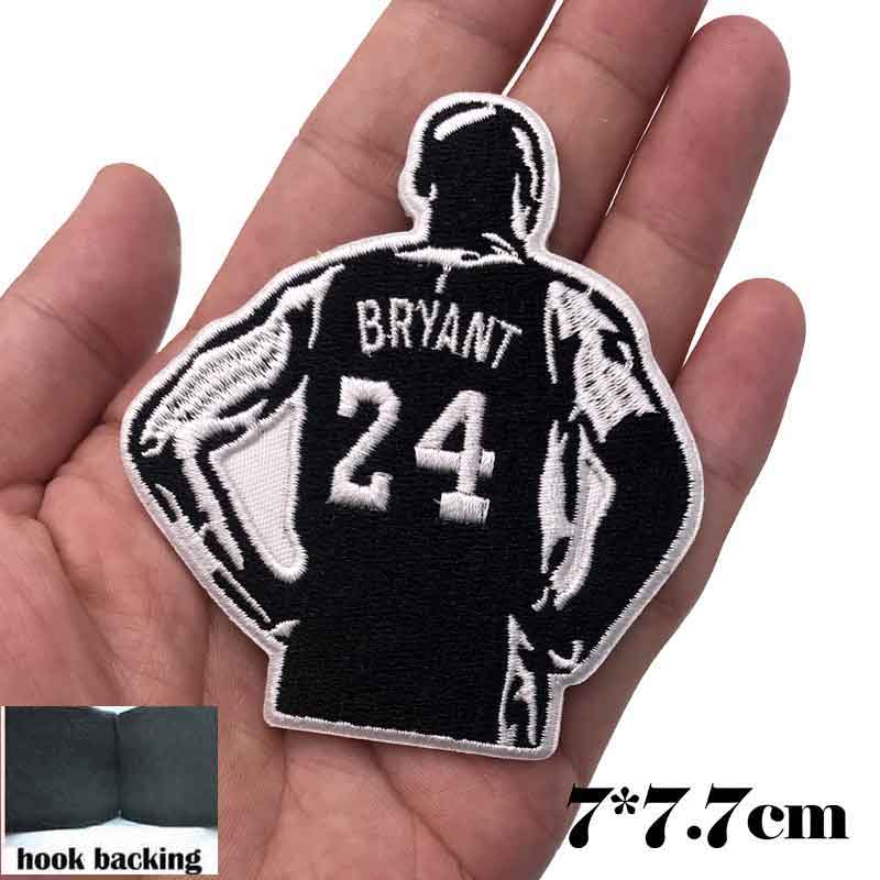 Basketball Player 'Kobe Bryant' Embroidered Velcro Patch – Little Patch Co