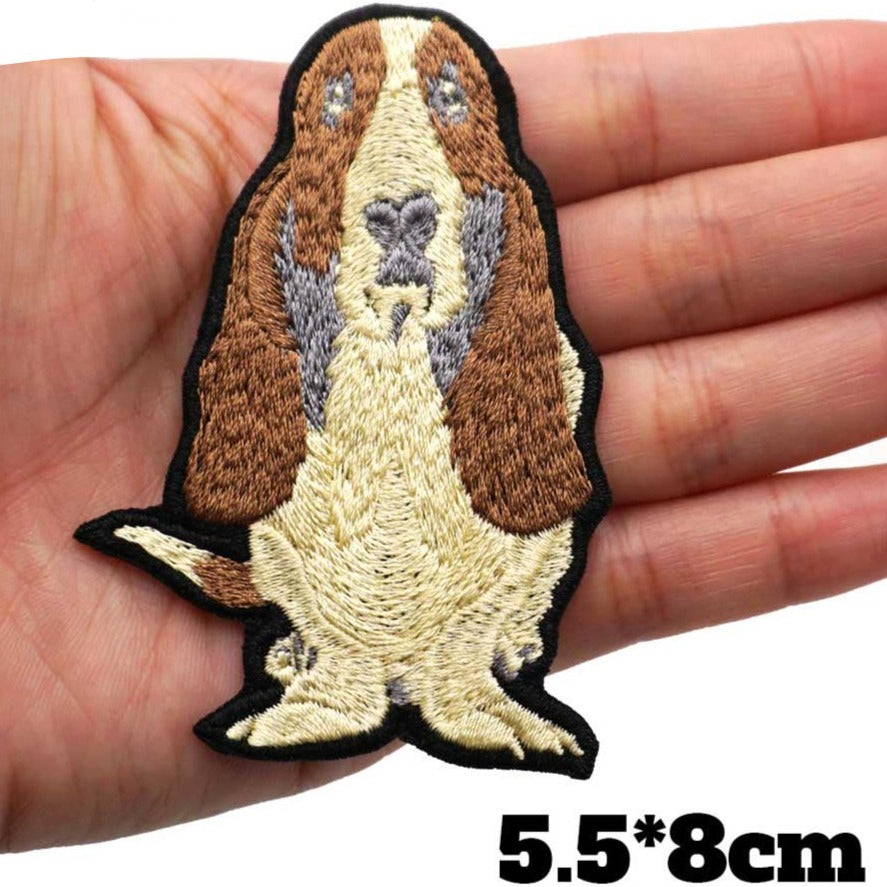 Basset Hound 'Serious' Embroidered Patch – Little Patch Co