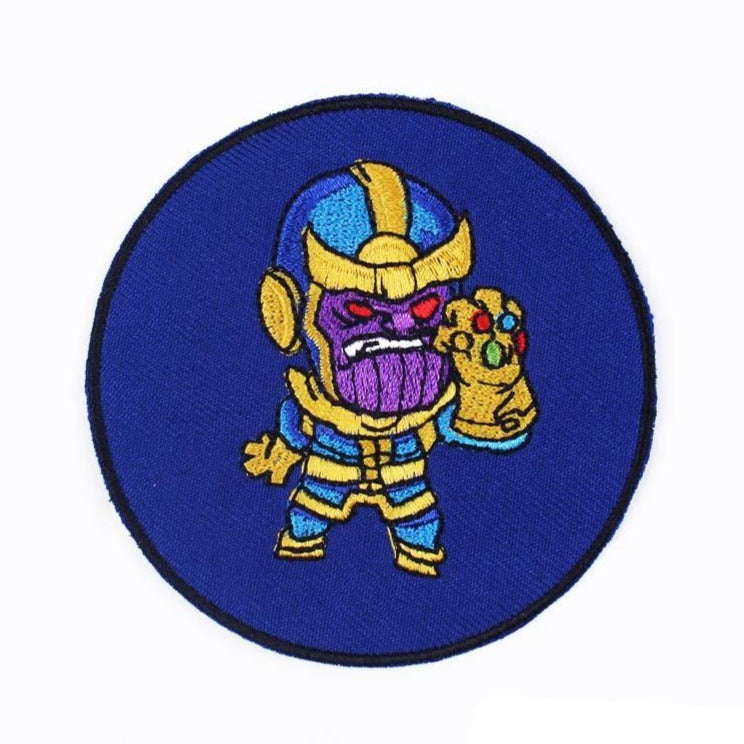 Thanos 'Angry | Round' Embroidered Patch — Little Patch Co