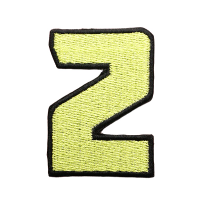 Cool 'Number Two' Embroidered Velcro Patch — Little Patch Co