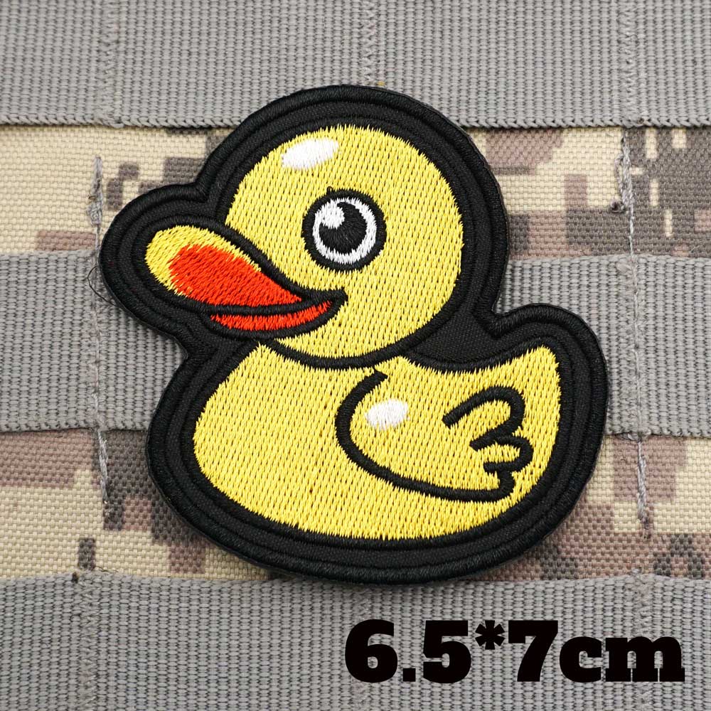 Cute 'Yellow Duck' Embroidered Velcro Patch – Little Patch Co
