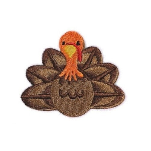 Thanksgiving 'Turkey' Embroidered Patch — Little Patch Co