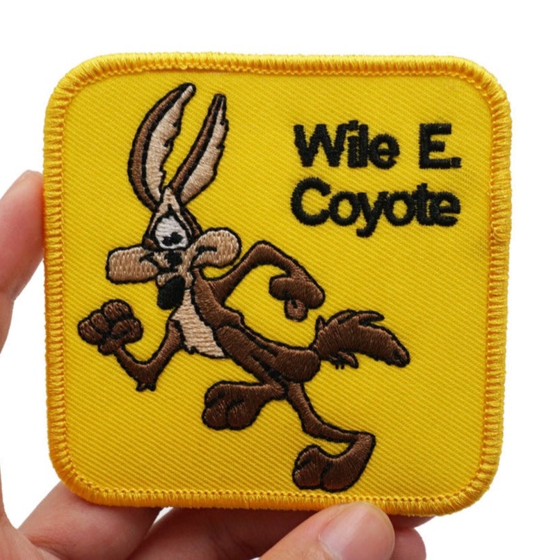 Looney Tunes 'Wile E. Coyote | Square' Embroidered Velcro Patch ...