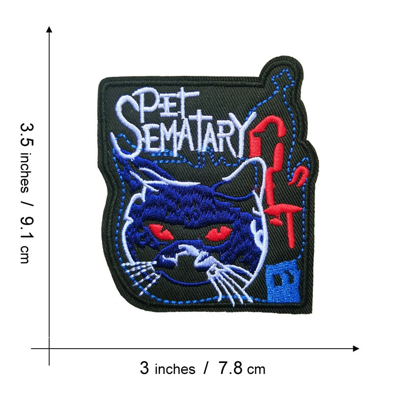 Pet Sematary 'Scary Cat | Head' Embroidered Patch – Little Patch Co