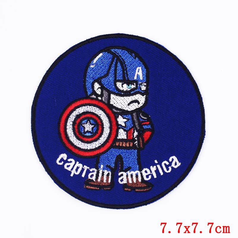 Captain America 'Standing | Round' Embroidered Patch – Little Patch Co