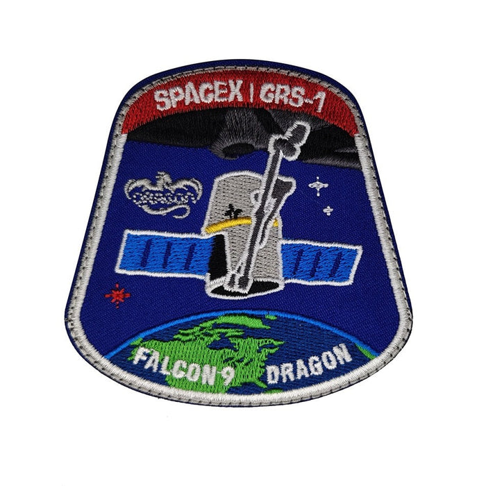 Falcon 9 Dragon 'SpaceX | CRS-1' Embroidered Velcro Patch — Little Patch Co