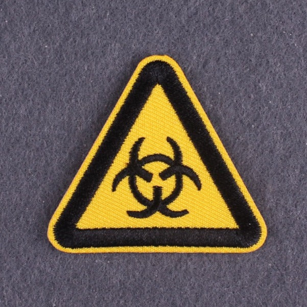 Warning Sign Embroidered Patches – Little Patch Co