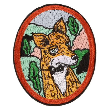 Fox 'Portrait' Embroidered Patch — Little Patch Co