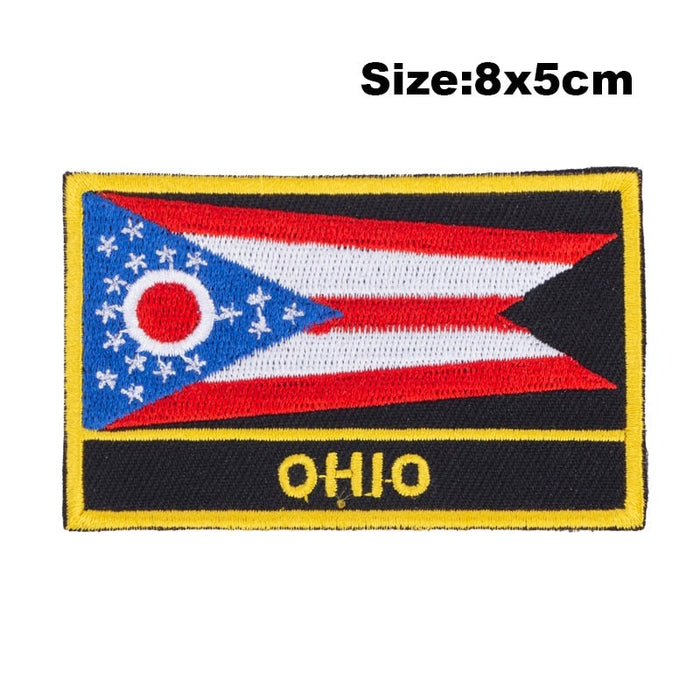 Ohio Flag Embroidered Patch — Little Patch Co