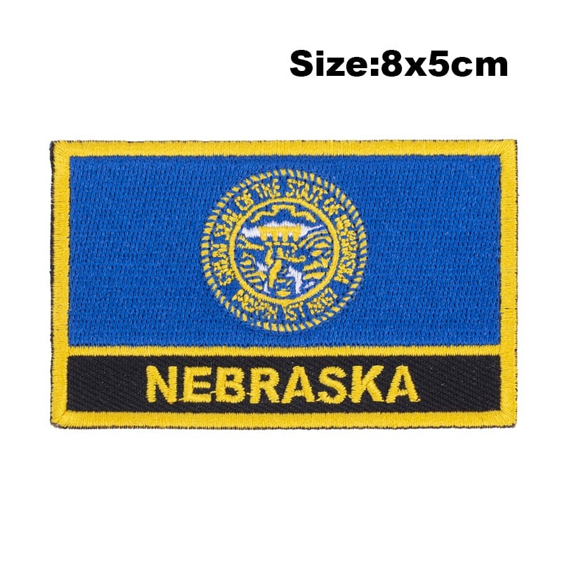 Nebraska Flag Embroidered Patch – Little Patch Co