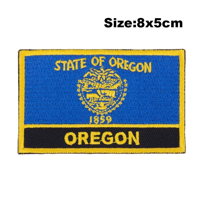 Oregon Flag Embroidered Patch – Little Patch Co