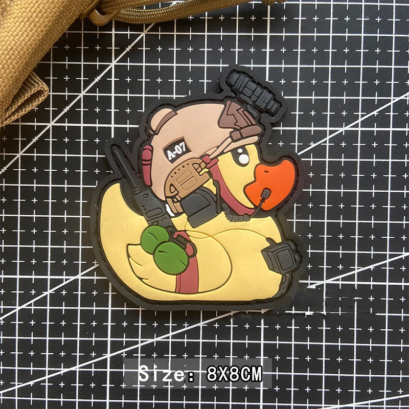 Cute Tactical Ducks Set PVC Rubber Velcro Patch – Little Patch Co