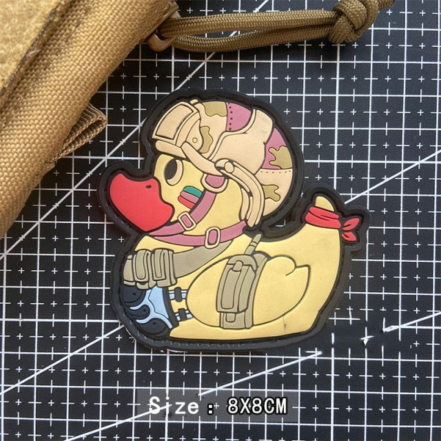 Cute Tactical Duck '2.0' PVC Rubber Velcro Patch – Little Patch Co