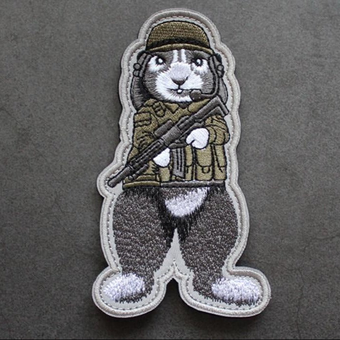 Tactical Rabbit 'Helmet Gear' Embroidered Velcro Patch — Little Patch Co