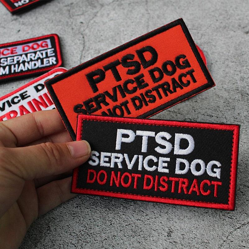 PTSD Service Dog 'Do Not Distract | 1.0' Embroidered Velcro Patch ...