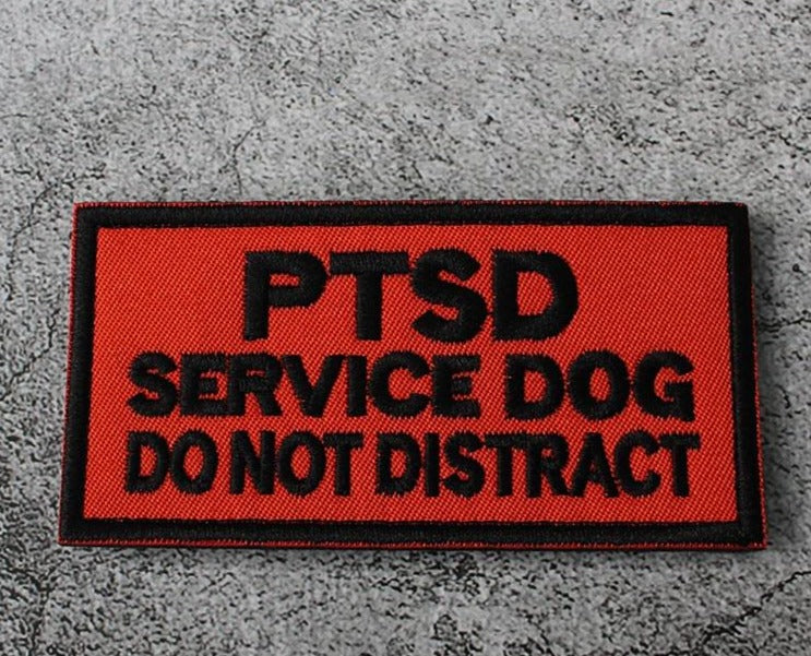 PTSD Service Dog 'Do Not Distract | 1.0' Embroidered Velcro Patch ...