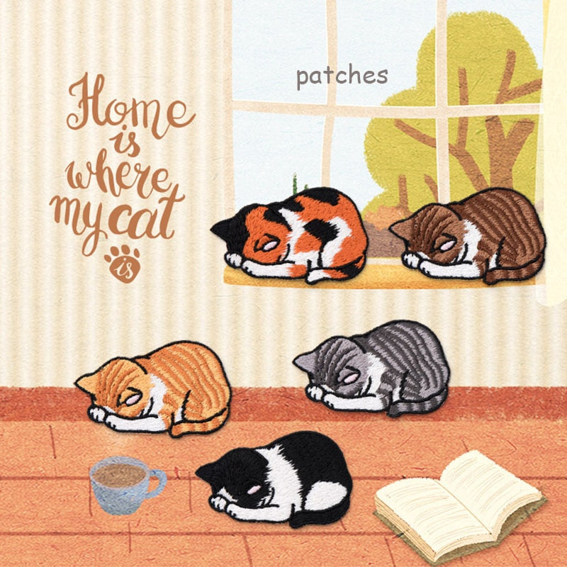 Cat Embroidered Patches – Little Patch Co