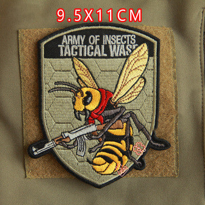 Army of Insects 'Bee' Embroidered Velcro Patch – Little Patch Co