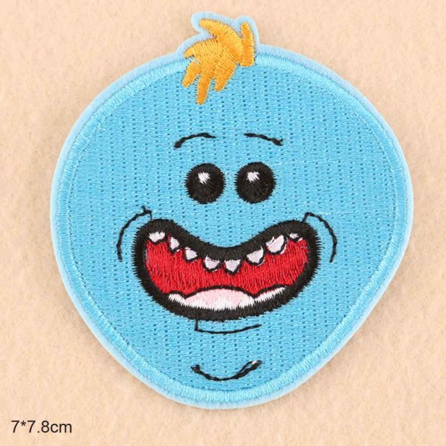 Rick and Morty 'Mr. Meeseeks | Scared 1.0' Embroidered Patch – Little ...