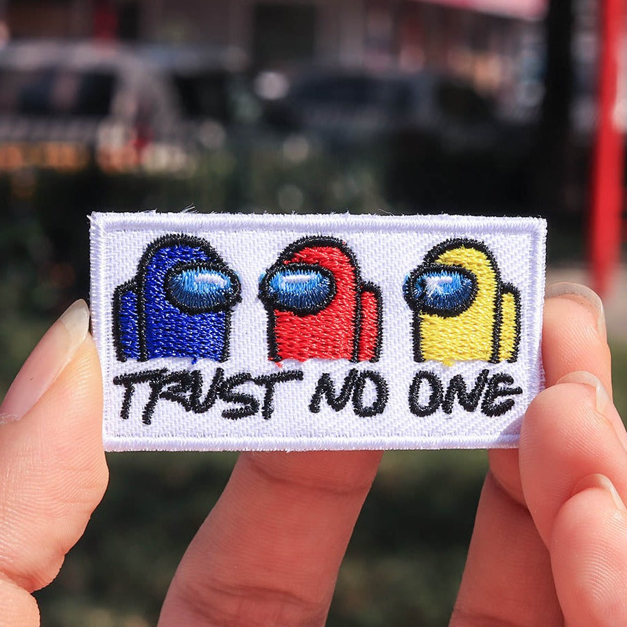 Among Us 'Trust No One' Embroidered Patch — Little Patch Co