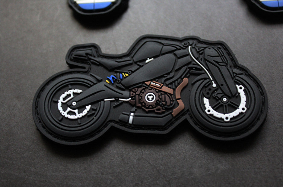 Motorcycle 'Big Bike' PVC Rubber Velcro Patch – Little Patch Co